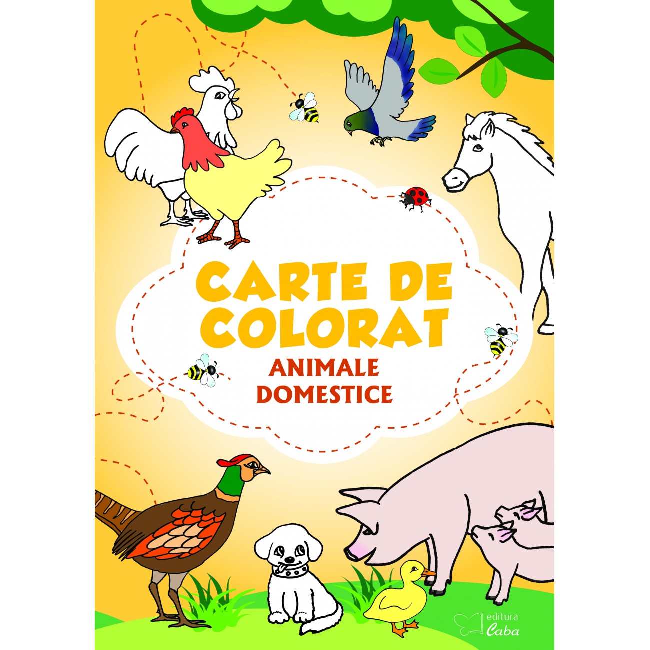 Carte de colorat: Animale domestice