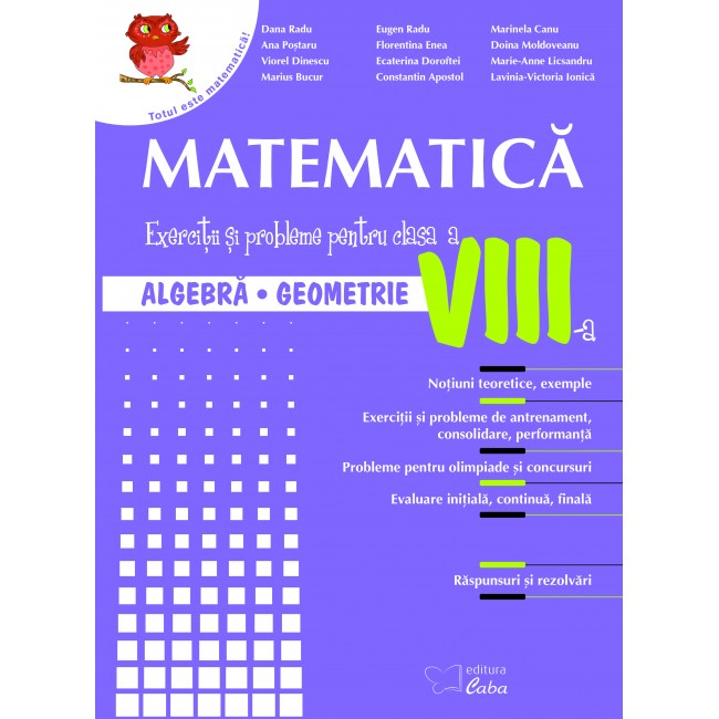 Matematica - culegere pentru clasa a VIII-a