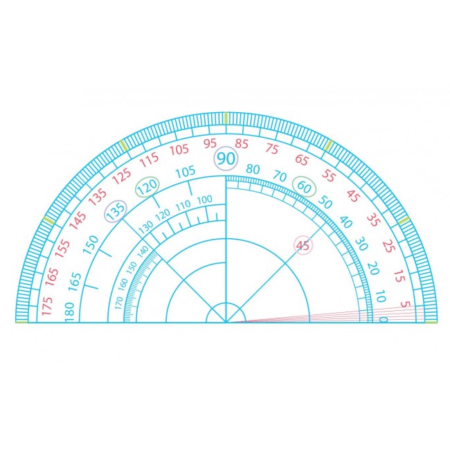 Raportor - plastifiat, transparent (format A3)