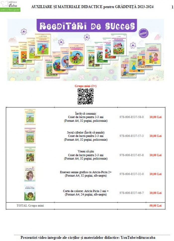 Diplome gradinita - Editura Caba - Carti, caiete de lucru, materiale ...