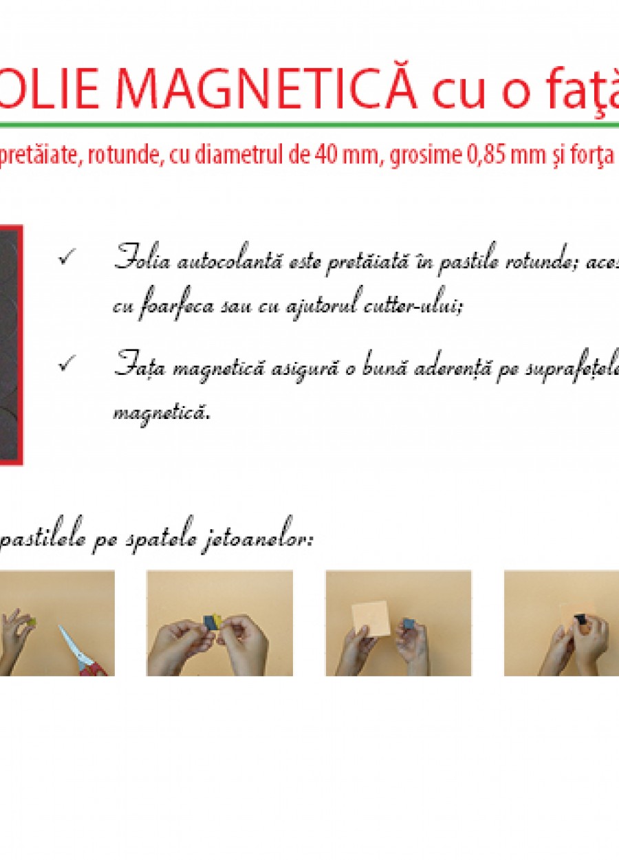 Pastile magnetice rotunde (diametru 4 cm)