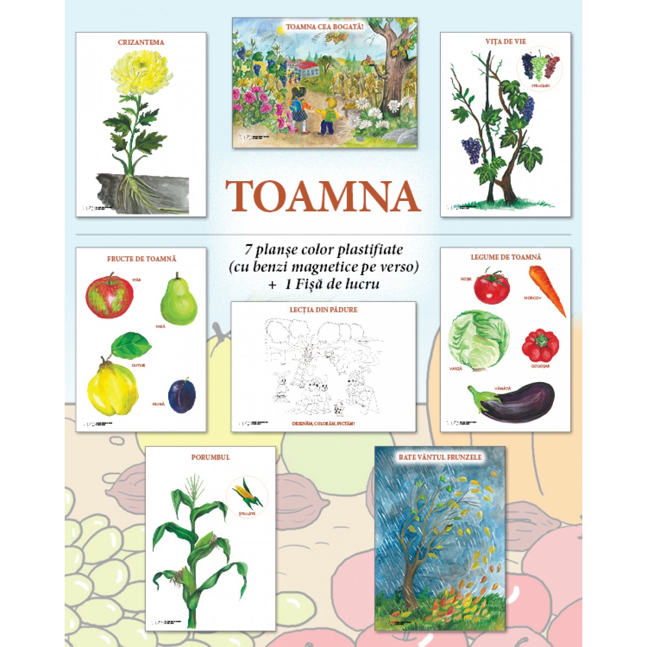 Set planse - TOAMNA, format A3 - toamnaA3